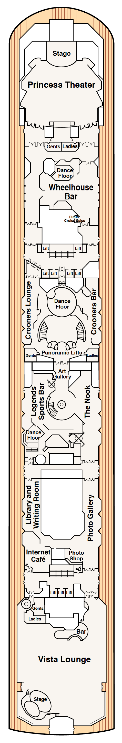 Sea Princess Deck Plans - Cruiseline.com